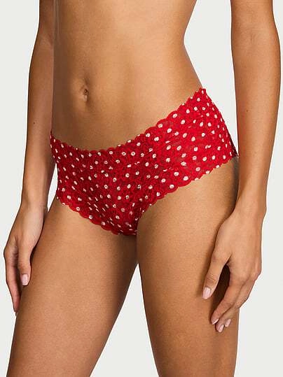 Victoria's Secret The Lacie Lace Cheeky Panty - Print