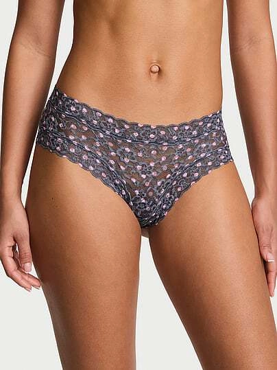 Victoria's Secret The Lacie Lace Cheeky Panty - Print