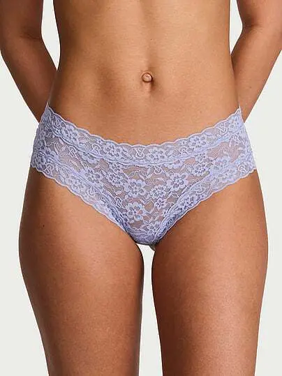 Victoria's Secret The Lacie Lace Cheeky Panty - Purple