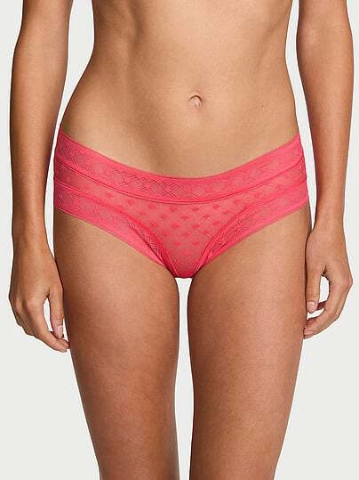 Victoria's Secret The Lacie Sparkle Cheeky Panty - Red