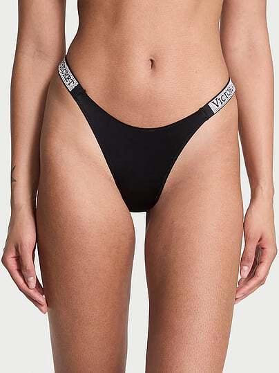 Victoria's Secret Very Sexy Shine Strap Brazilian Panty - Black