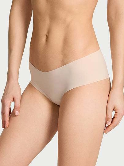 Victoria's Secret No-show Foil- Cheeky Panty - Beige