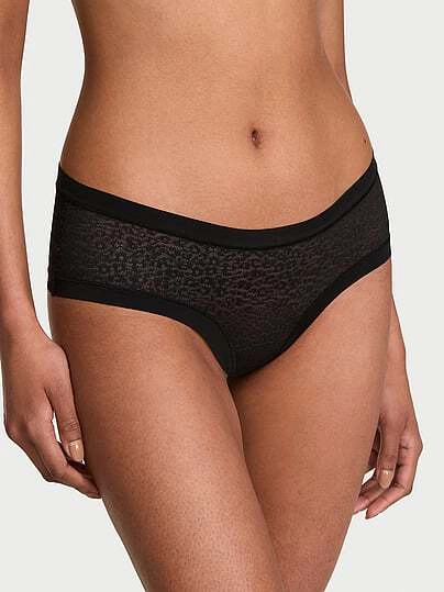 Victoria's Secret No-show Cheeky Panty - Black