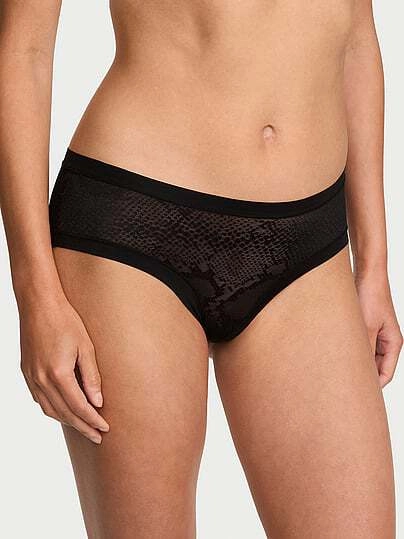 Victoria's Secret No-show Cheeky Panty - Black