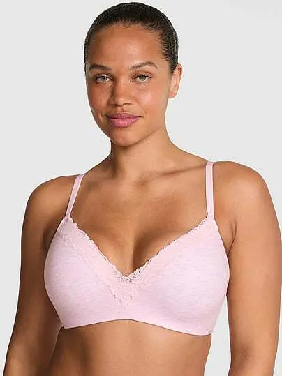 Pink Wear Everywhere Push-up Wireless Bra - Pink