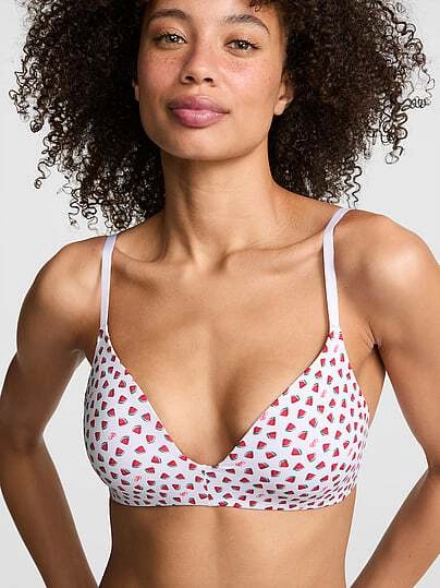 Pink Wear Everywhere™ Push-up Wireless Bra - Print