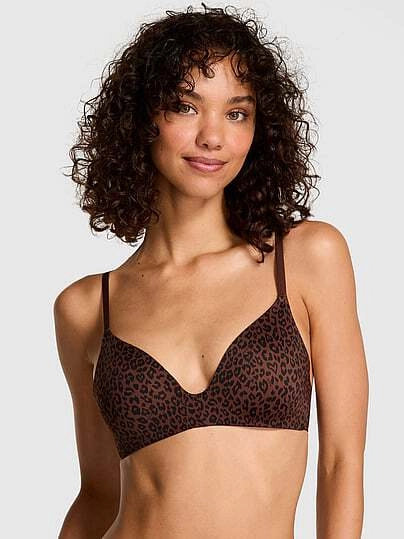 Pink Wear Everywhere™ Push-up Wireless Bra - Print