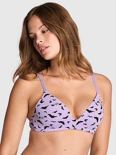 Pink Wear Everywhere™ Push-up Wireless Bra - Print