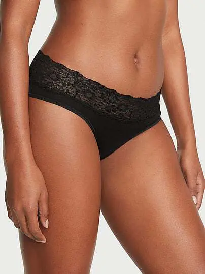 Victoria's Secret The Lacie Lace-waist Cotton Hiphugger Panty