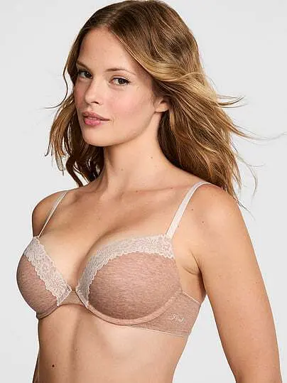 Pink Wear Everywhere Everywhere™ Super Push-up Bra - Beige