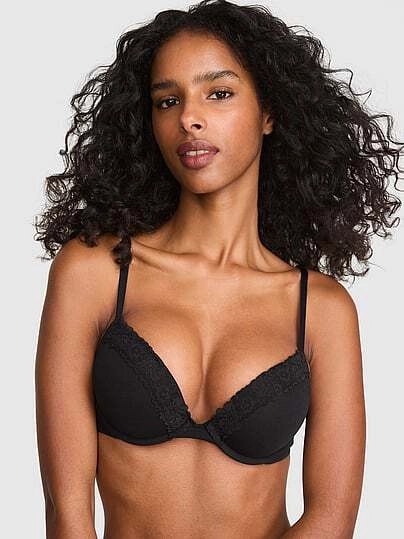 Pink Wear Everywhere™ Super Push-up Bra - Black