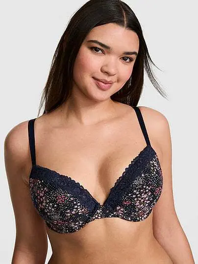 Pink Wear Everywhere Everywhere™ Super Push-up Bra - Floral
