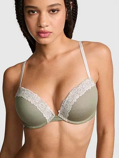 Pink Wear Everywhere Everywhere™ Super Push-up Bra - Green