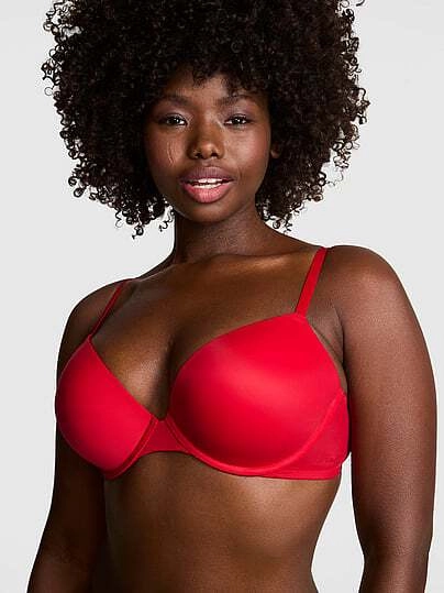 Pink Wear Everywhere™ Super Push-up Bra - Red