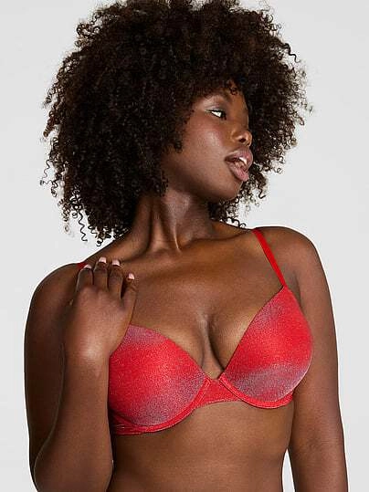 Pink Wear Everywhere™ Super Push-up Bra - Red
