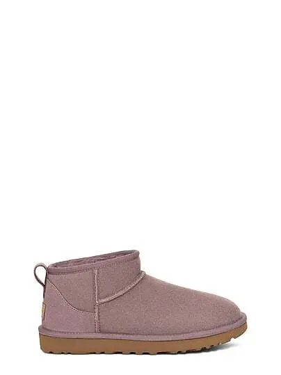 Pink Ugg® Classic Ultra Mini Ankle Boots - Purple