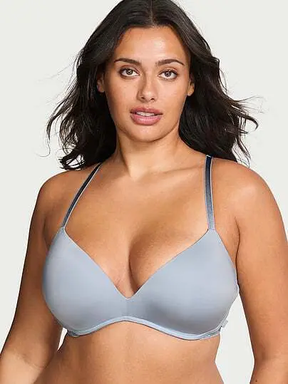Victoria's Secret Sexy Tee Smooth Lacie Wireless Push-up Bra - Blue