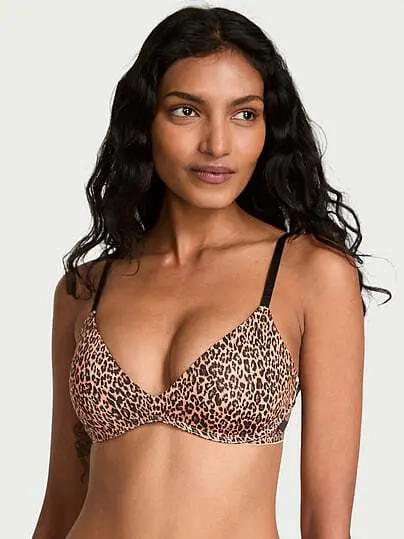 Victoria's Secret Sexy Tee Sheer Heritage Dot Wireless Push-up Bra - Print