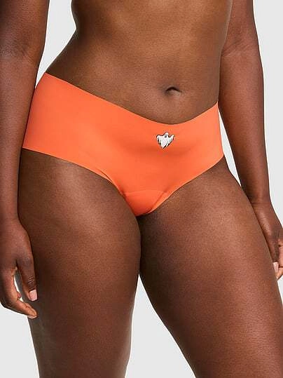 Pink No-show Cheeky Panty - Orange
