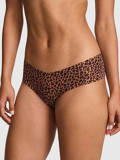 Pink No-show Cheeky Panty - Print