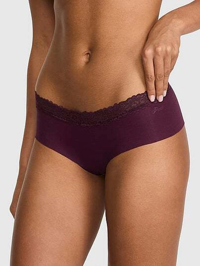 Pink No-show Cheeky Panty - Purple
