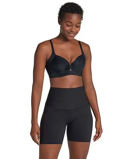 Victoria's Secret Leonisa Shapewear Firm Compression High-waist Shaper Slip Shorts - Black
