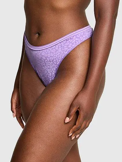 Pink Seamless Thong Panty - Purple