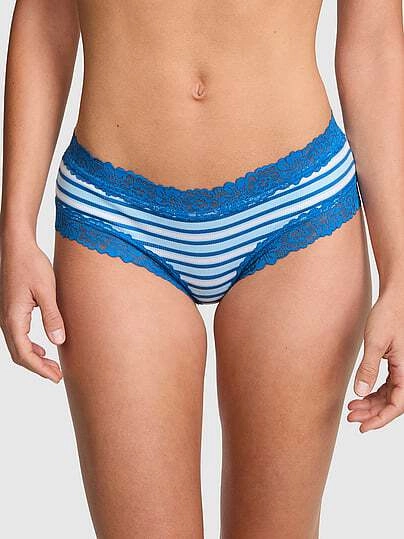 Pink Wink™ Lace-trim Cotton Cheeky Panty - Print