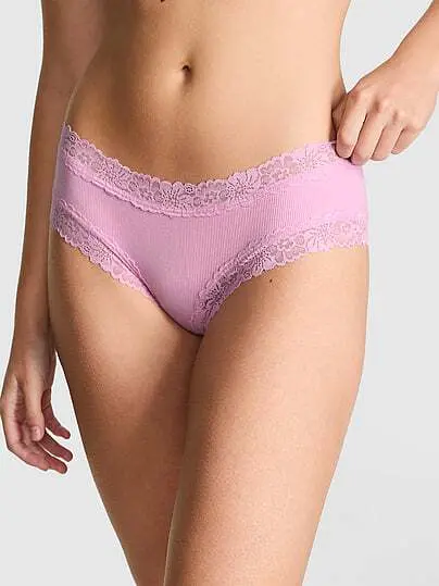 Pink Wink™ Lace-trim Cheeky Panty - Purple
