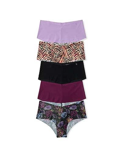 Victoria's Secret 5-pack No-show Butterfly Lace Cheeky Panties - Print