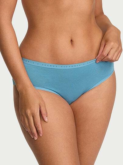 Victoria's Secret Stretch Cotton Hiphugger Panty - Blue