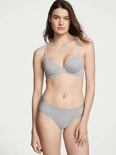 Victoria's Secret Stretch Cotton Hiphugger Panty - Grey
