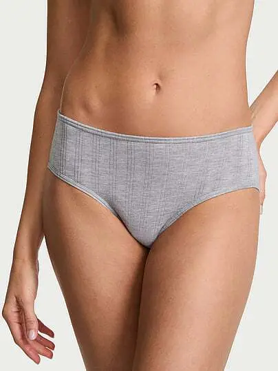 Victoria's Secret Stretch Cotton Hiphugger Panty - Grey