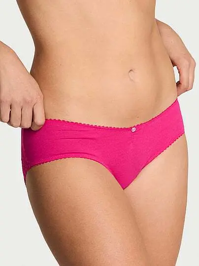 Victoria's Secret Stretch Cotton Hiphugger Panty - Pink