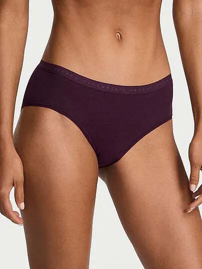 Victoria's Secret Stretch Cotton Hiphugger Panty - Purple