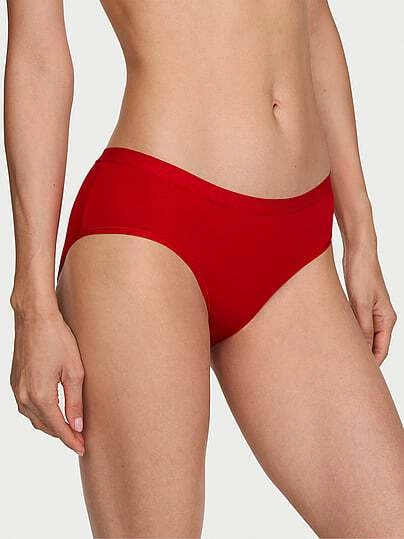 Victoria's Secret Stretch Cotton Hiphugger Panty - Red