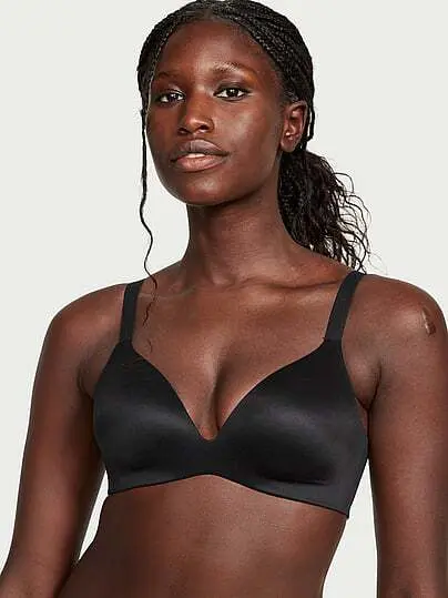 Victoria's Secret Invisible Victoria’s Secret Infinity Flex Lightly Lined Wireless Plunge Bra - Black