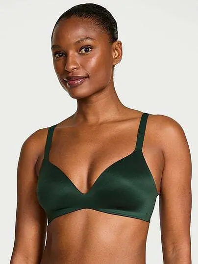 Victoria's Secret Bare Infinity Flex Lightly Lined Wireless Plunge Bra - Green