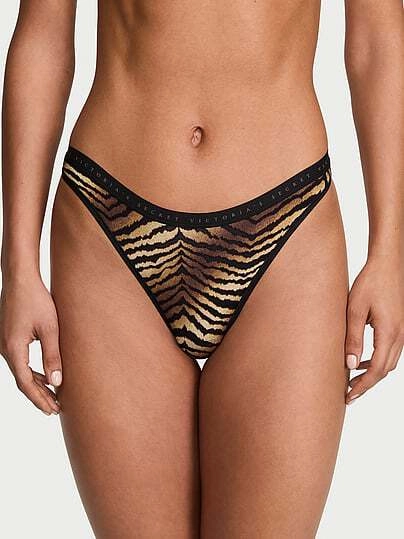 Victoria's Secret Ultra-fine Modal High-leg Scoop Thong Panty - Print