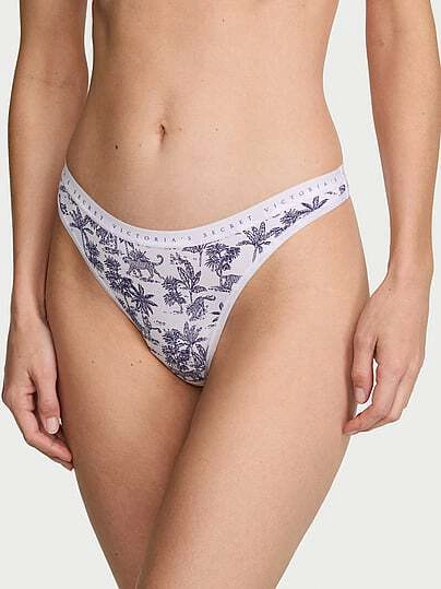 Victoria's Secret Ultra-fine Modal High-leg Scoop Thong Panty - Print