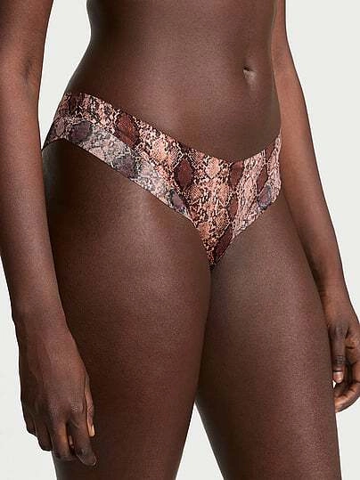 Victoria's Secret Very Sexy Lace Strappy Hardware Peekaboo Cheeky Panty - Print