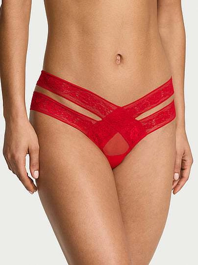 Victoria's Secret Very Sexy Strappy-back High-leg Cheeky Panty - Red