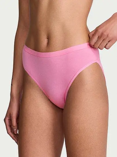 Victoria's Secret Stretch Pointelle High-leg Brief Panty - Pink