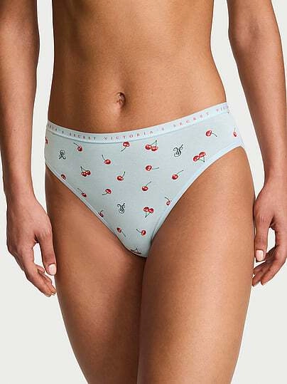 Victoria's Secret Stretch Cotton High-leg Brief Panty - Print