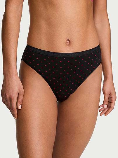 Victoria's Secret Stretch Cotton High-leg Brief Panty - Print