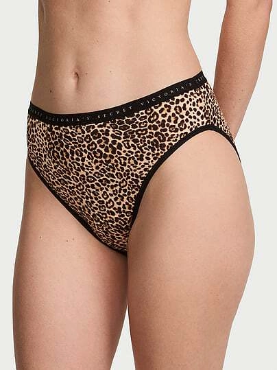 Victoria's Secret Stretch Cotton High-leg Brief Panty - Print