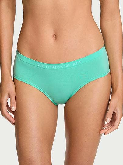 Victoria's Secret Seamless Snake Jacquard Hiphugger Panty - Blue