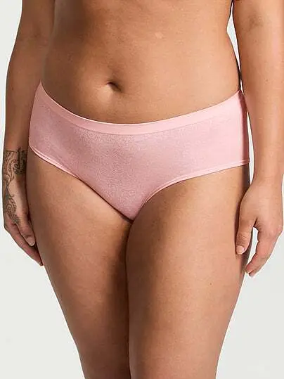 Victoria's Secret Seamless Rib Lace-trim Hiphugger Panty - Floral