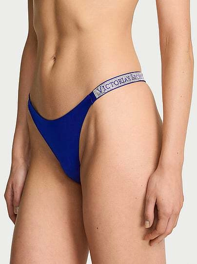 Victoria's Secret Very Sexy Shine Strap Thong Panty - Blue