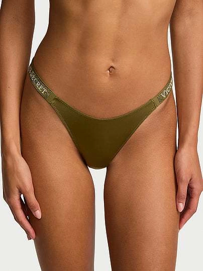 Victoria's Secret Very Sexy Shine Strap Thong Panty - Green